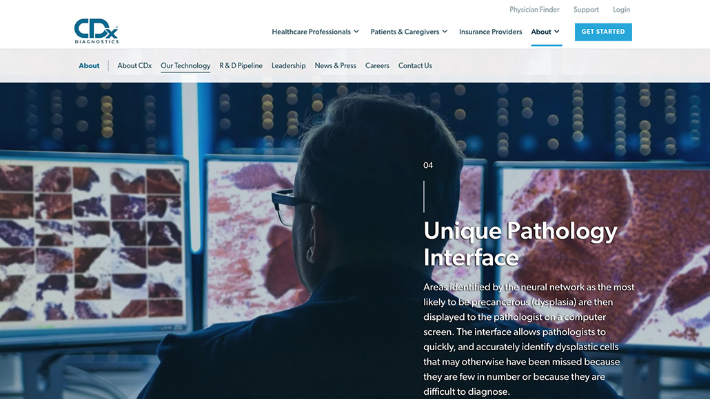 HubSpot Website for Medical Diagnostic Company | Media Junction®